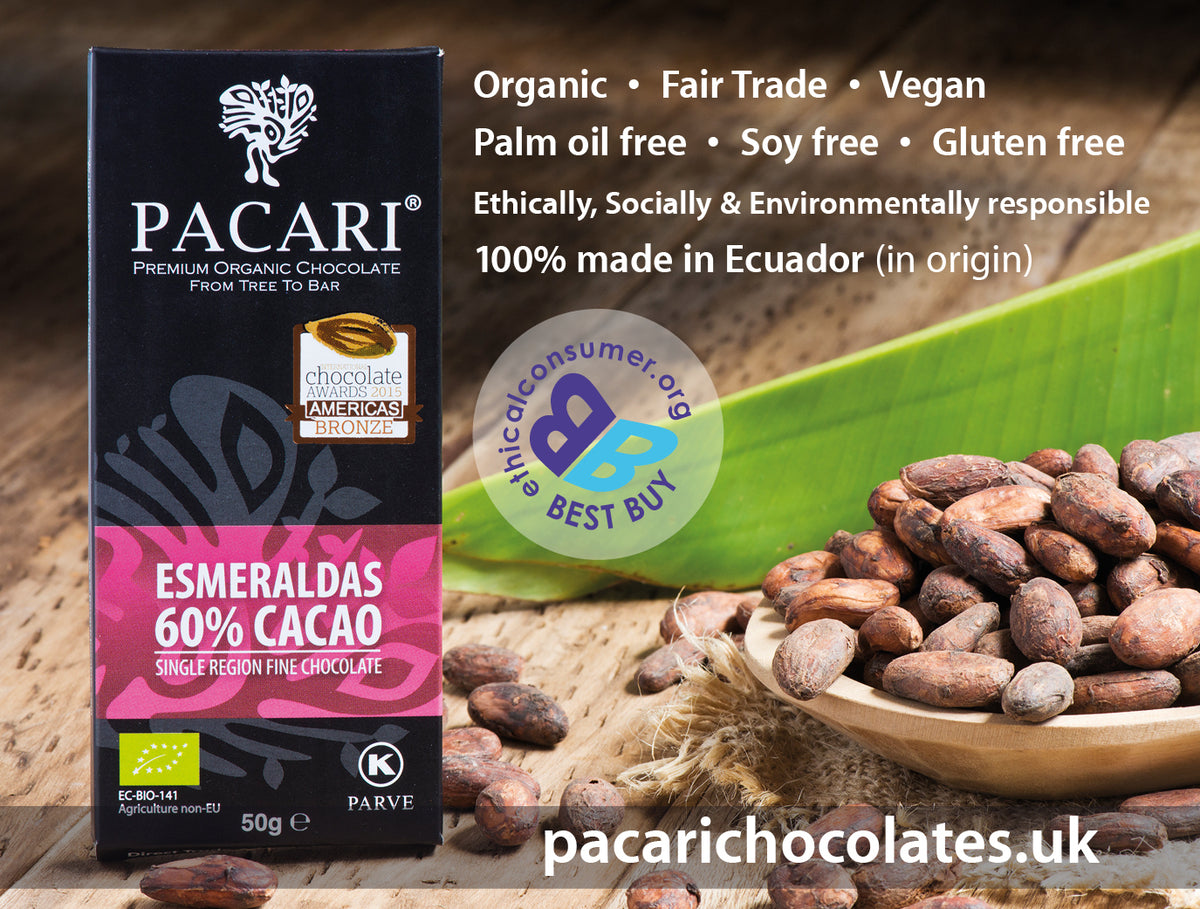 Paccari Chocolates UK - Best Organic Vegan Fair Trade Dark Chocolate ...