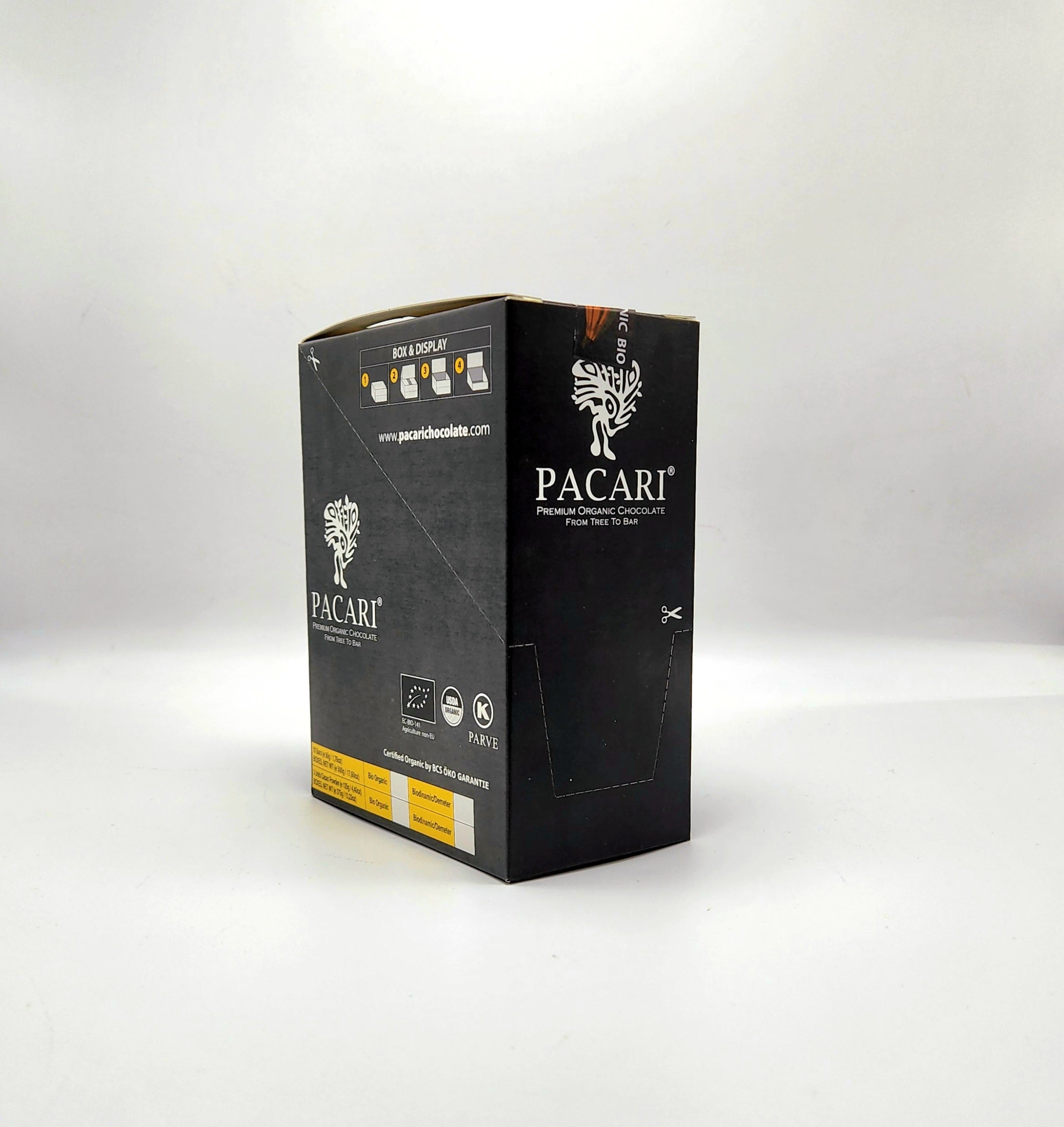 Carton of 10 Organic Chocolate Bars Guayas 75% (Single Origin ...
